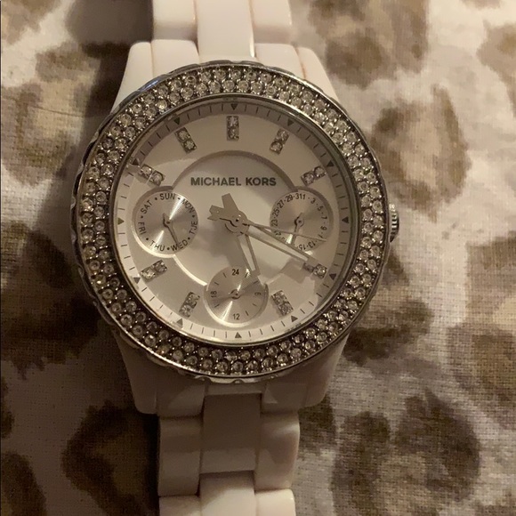 Michael Kors | Accessories | Michael Kors White Watch | Poshmark
